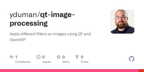 github yduman qt image processing apply different filters on images