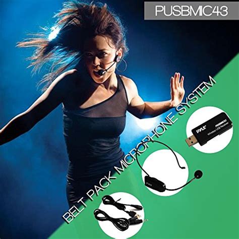 Pyle Wireless Microphone Speech Headset 60FT Stable Wireless Transmission Ideal For Karaoke