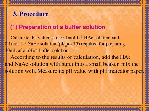 Ppt Experiment 7 Preparation And Properties Of Buffers Powerpoint