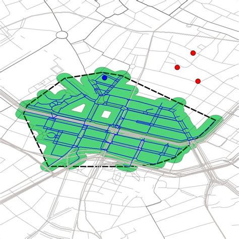 5 Minutes Neighborhood Blue Edges Convex Hull Dashed Area Download Scientific Diagram
