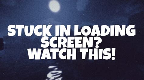 How To Fix Bug Stuck In Loading Screen Minecrush Network Youtube