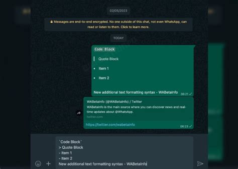 WhatsApp Will Allegedly Get New Text Formatting Tools Including Code Blocks And Lists