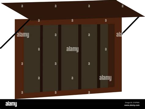 Window Design With Perspective Window Vector Illustrationasian Window