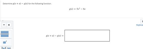 Solved Determine G X A G X For The Following Function Chegg Com