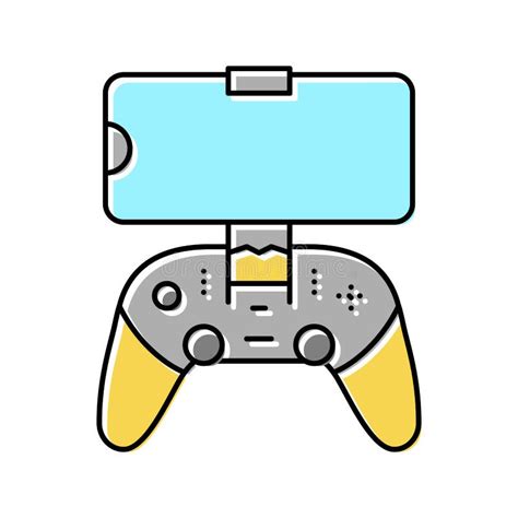 Gamepad Controller For Phone Color Icon Vector Illustration Stock Vector Illustration Of