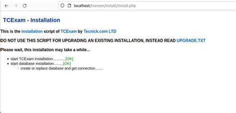 Error While Installation Issue 404 Tecnickcom Tcexam GitHub
