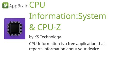 Cpu Informationsystem And Cpu Z For Android Free App Download