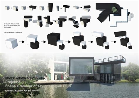Design Architecture Portfolio Shape Grammar Project 2 Shape Grammar