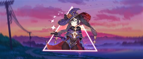 Fond D Cran Genshin Impact Filles Anime Modifier Mona Ultra Large X Adelalinka