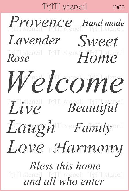 Stencil Flexible Tati Stencil 1003 Price 3 60 Usd А4 30 X 20 Sm