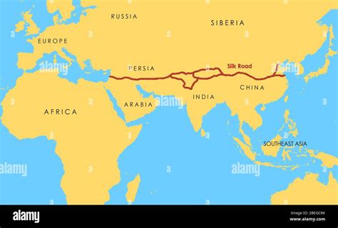 Chinese Ancient Silk Road Map