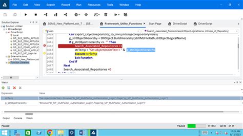 Reusing Object Repository From Bpt To Hybrid Framework But Getting General Run Error For