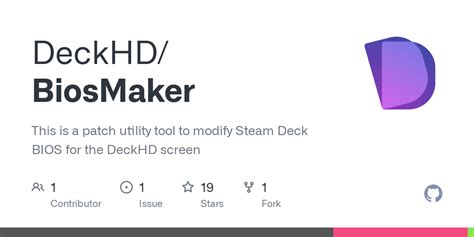 Github Deckhdbiosmaker This Is A Patch Utility Tool To Modify Steam Deck Bios For The Deckhd