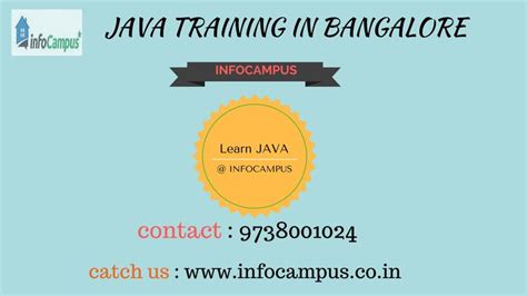 Pin By Infocampus Training Center On Java Course In Bangalore