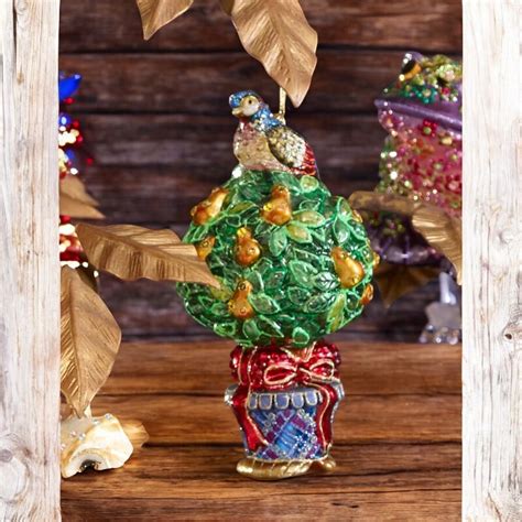 Partridge In Pear Ornament Partridge And Pear Tree Decoration