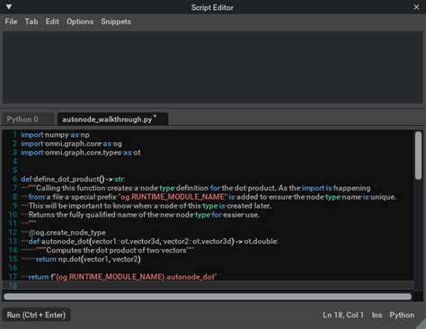 Walkthrough External Python Scripting Omniverse Kit