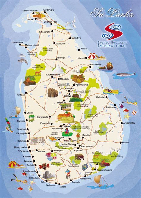 Sri Lanka Geograafilised Kaardid Sri Lanka