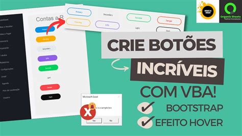 Vídeo 94 Crie Botões Estilosos E Transforme Suas Planilhas Em
