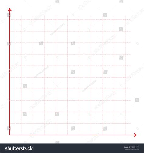 White Graph Paper Red Line X Stock Vector Royalty Free 1722719773 Shutterstock