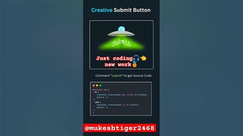 Creative Submit Button 👈 Coding 🏆🎧 Youtube