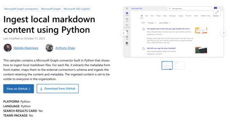 Waldek Mastykarz On Linkedin Microsoftgraph Python Microsoft365