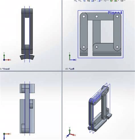 Parallel Bars Mechanism For Deployment It Shows 4 Views For The Same Download Scientific