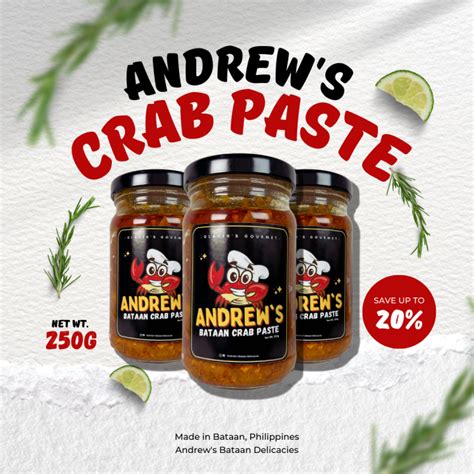 Andrews Bataan Crab Paste Pure Crab Paste Aligue Lazada Ph