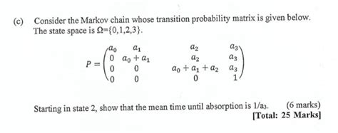 [solved] l c consider the markov chain whose transition p