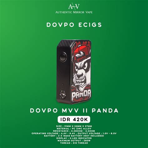 Jual Dovpo Mvv Ii Panda Mod By Dovpo Mvv 2 Dr Shopee Indonesia