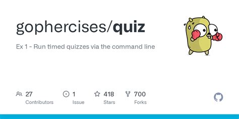 Github Gophercisesquiz Ex 1 Run Timed Quizzes Via The Command Line
