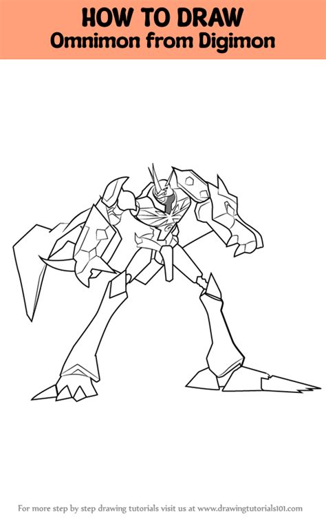 Digimon Omnimon Drawing Omegamon Digimon Digital Monsters Sticker