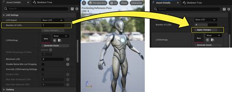 Skeletal Mesh Lods In Unreal Engine Unreal Engine 54 Documentation