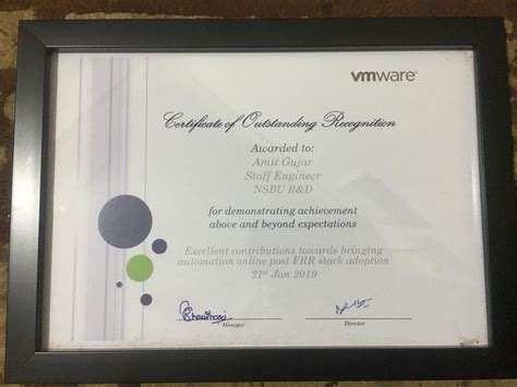 Amit Gujar On Linkedin Vmware Recognitionawards 36 Comments