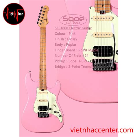 Guitar Điện Sqoe SEST800 Pink | Việt Nhạc Center