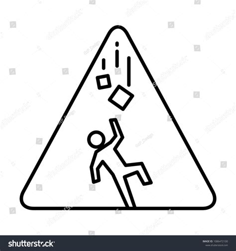 Falling Objects Icon Vector Illustration Stock Vector Royalty Free 1086472100 Shutterstock