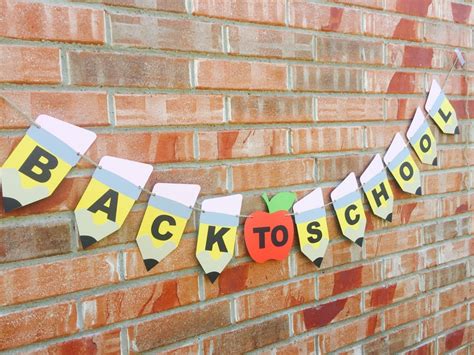 Back To School Banner School Party Decor Back To School Etsy