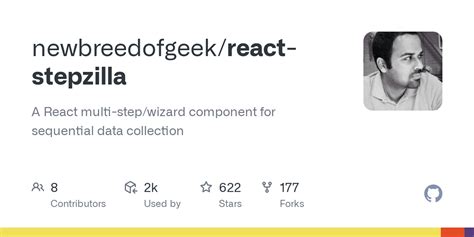 Github Newbreedofgeekreact Stepzilla A React Multi Stepwizard