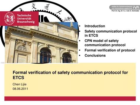 Ppt Formal Verification Of Safety Communication Protocol In Etcs Powerpoint Presentation Id