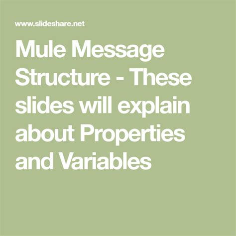 Understanding Mule Message Structure Understanding Mule Message Structure