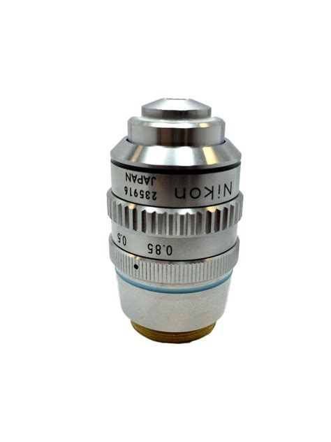 Nikon Plan 50x Oil Microscope Objective With Iris Diaphragm