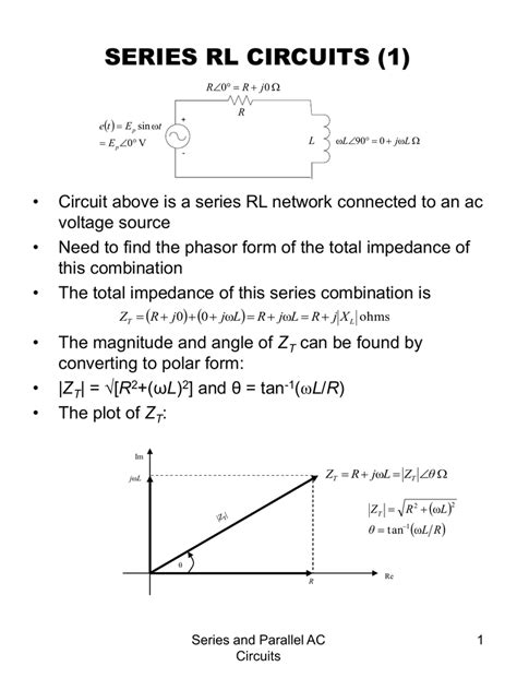 Phasor Diagram For Rl Circuit Circuit Diagram