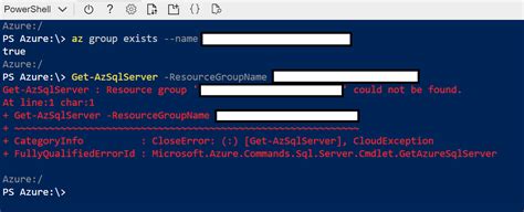 Get Azsqlserver Says Resource Group Not Found While Az Group Shows It