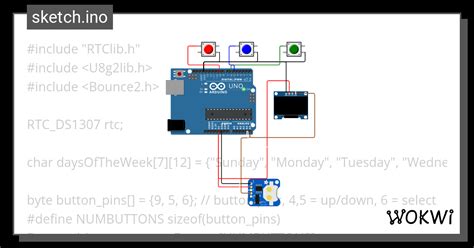 Timeandbuttonv04 Wokwi Esp32 Stm32 Arduino Simulator