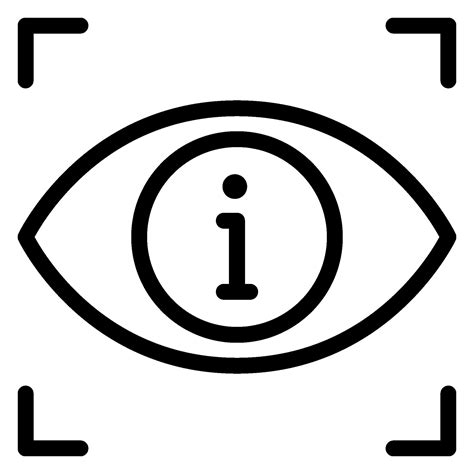 Eye Recognition Line Icon 36290745 Vector Art At Vecteezy