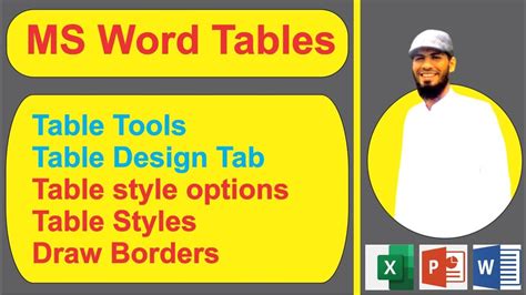 Ms Word Lecture 25 Part 2 Ms Word Table Design Tab Ms Word Tutorial For Beginners To