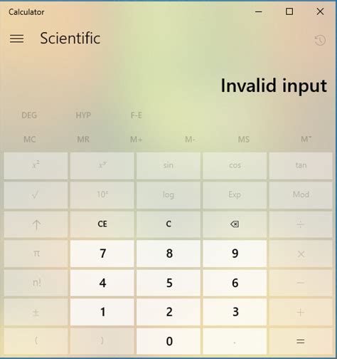Windows Calculator Does Not Accept Its Own Copied Text As Input