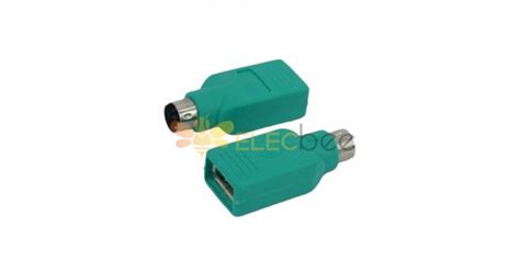 Ps2 Usb Adapter Circular Plug To Usb Type A Jack Straight Laptop