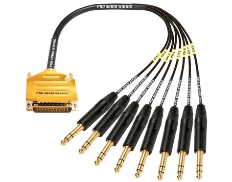 Db25 Audio Snake Pinout Diagram Color Code For Tascam