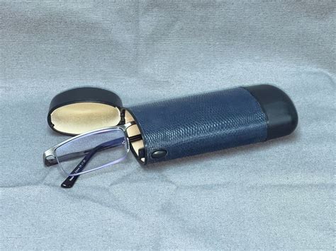 Flip Top Eyeglass Reader Sunglass Case Push Button W Textured Case 4 Colors Ebay