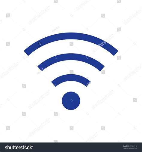 Wifi Symbol Vector Wireless Network Icon Stock Vector Royalty Free 331851518 Shutterstock